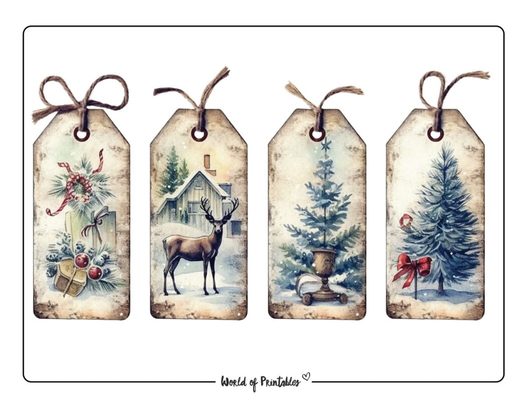 Printable Christmas Tags - World of Printables