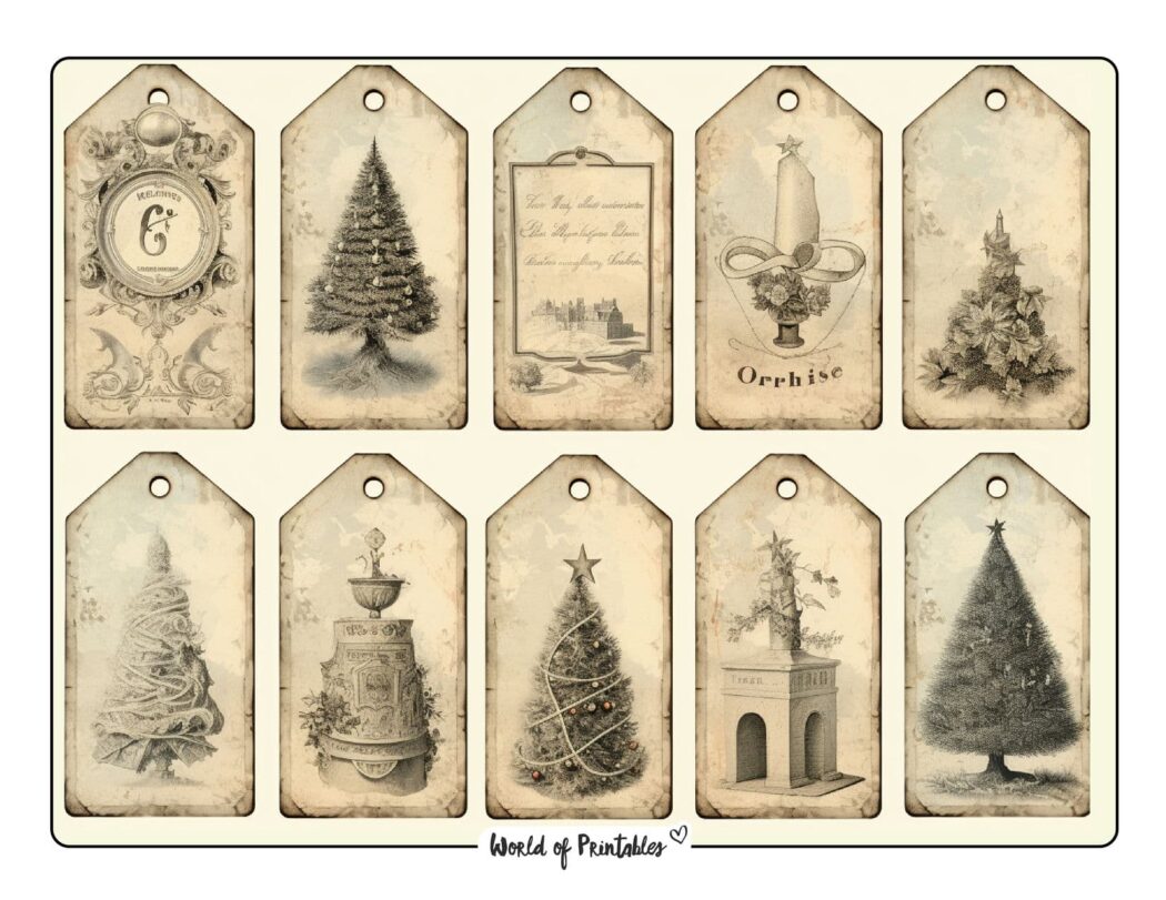 Printable Christmas Tags - World of Printables