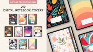 Goodnotes Notebook Covers | 250 Free Planner Covers - World of Printables