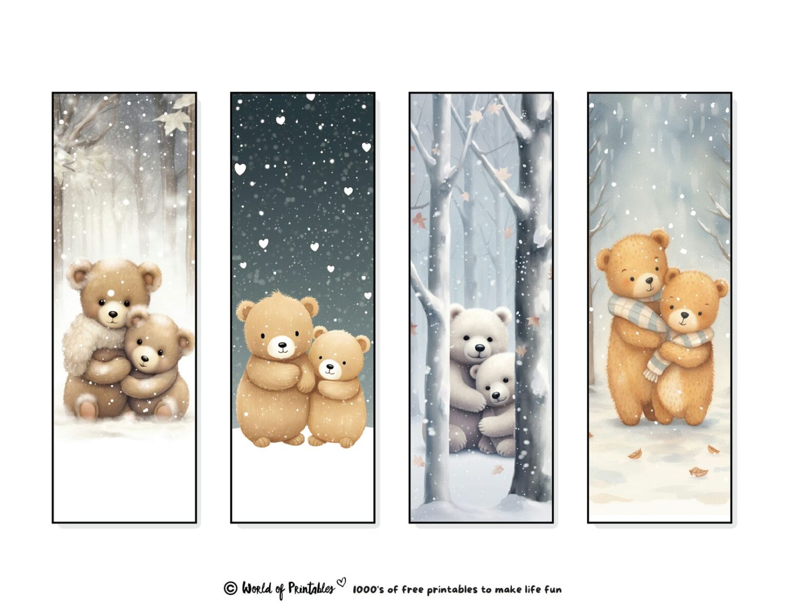 Christmas Bookmarks | 150 Free Printables - World of Printables