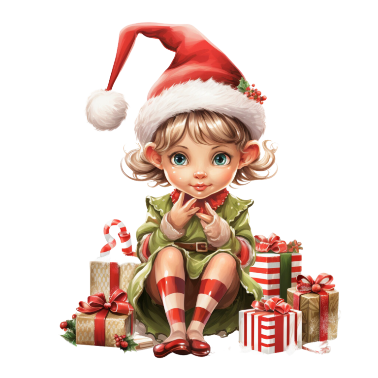 Christmas Elf Clipart - World of Printables