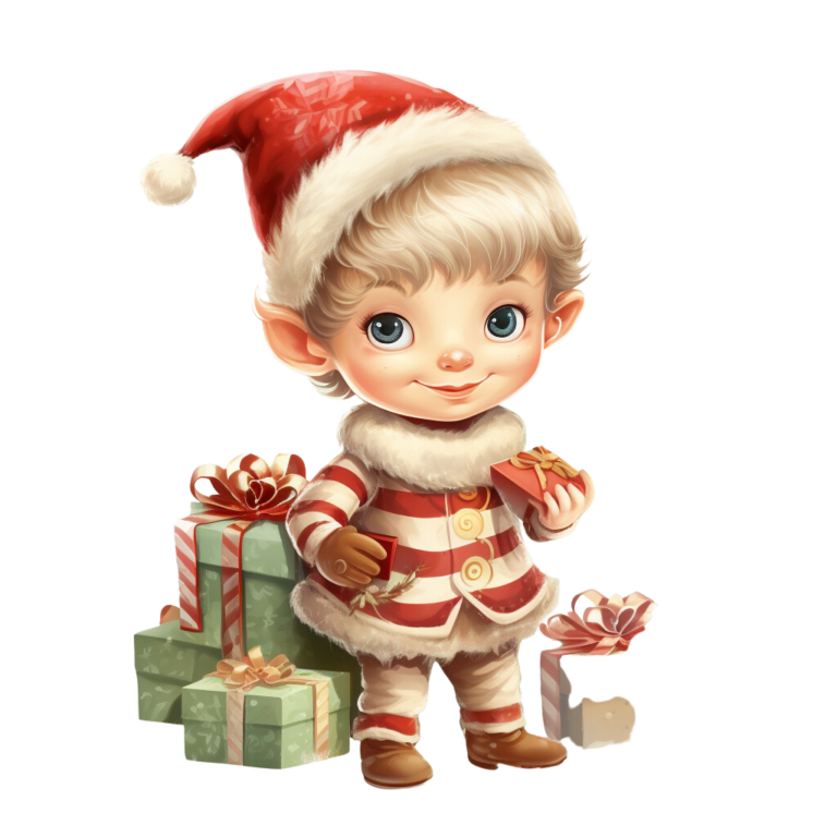 Christmas Elf Clipart - World of Printables