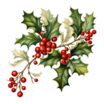 Christmas Holly Clipart - World of Printables