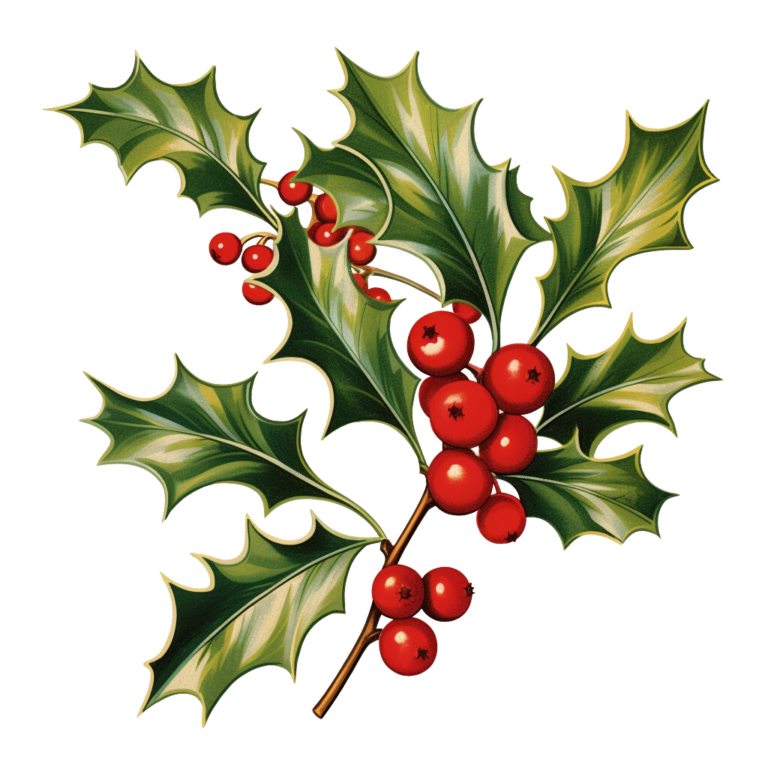 Christmas Holly Clipart - World of Printables