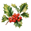 Christmas Holly Clipart - World of Printables