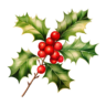 Christmas Holly Clipart - World of Printables