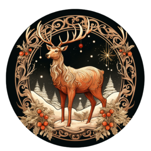 Christmas Reindeer Clipart - World of Printables