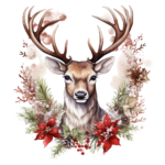 Christmas Reindeer Clipart - World of Printables