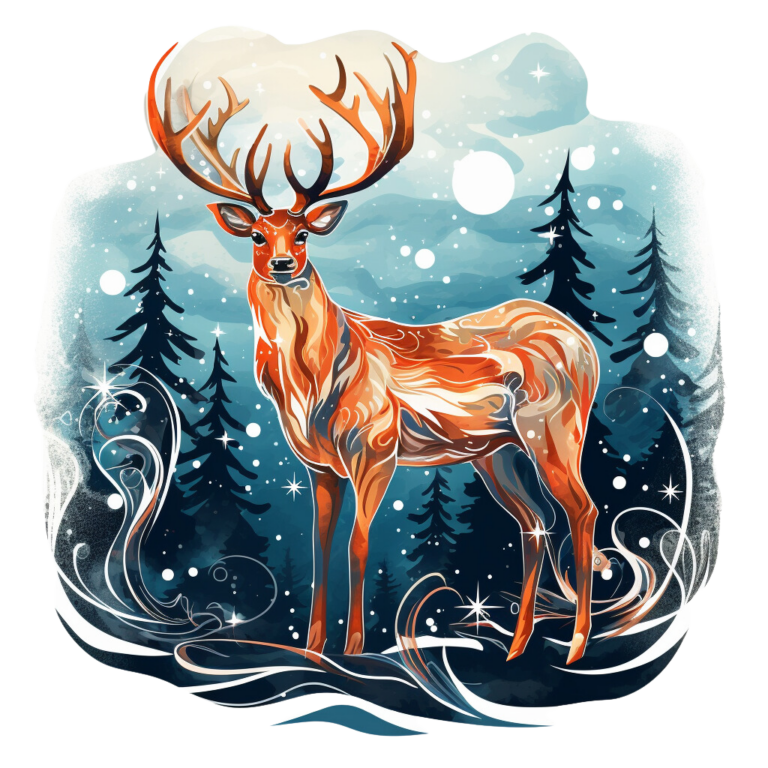 Christmas Reindeer Clipart - World of Printables