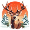 Christmas Reindeer Clipart - World of Printables