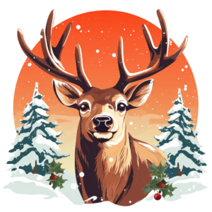 Christmas Reindeer Clipart - World of Printables