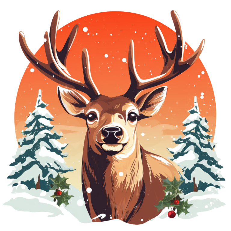 Christmas Reindeer Clipart - World of Printables