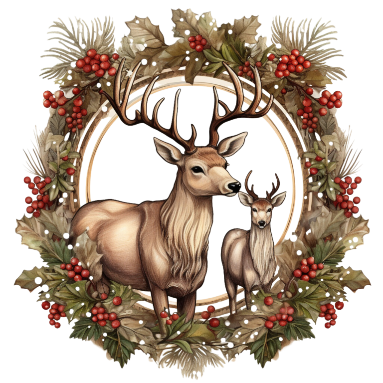 Christmas Reindeer Clipart - World of Printables