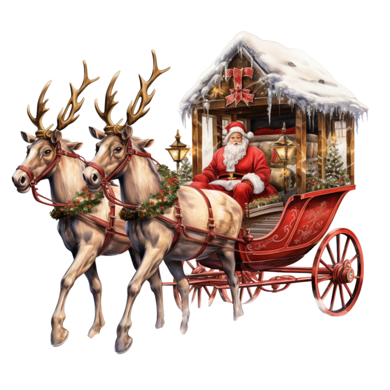 Christmas Sleigh Clipart - World of Printables