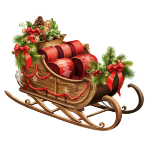 Christmas Sleigh Clipart - World of Printables