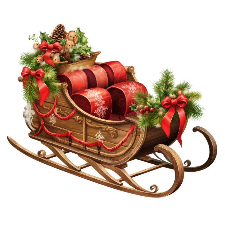 Christmas Sleigh Clipart - World of Printables