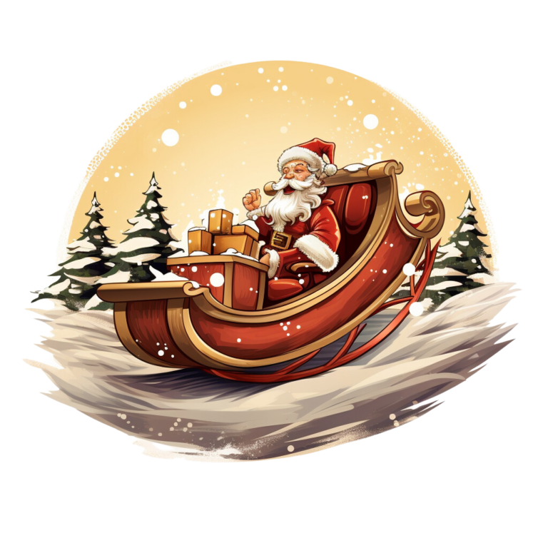 Christmas Sleigh Clipart - World of Printables