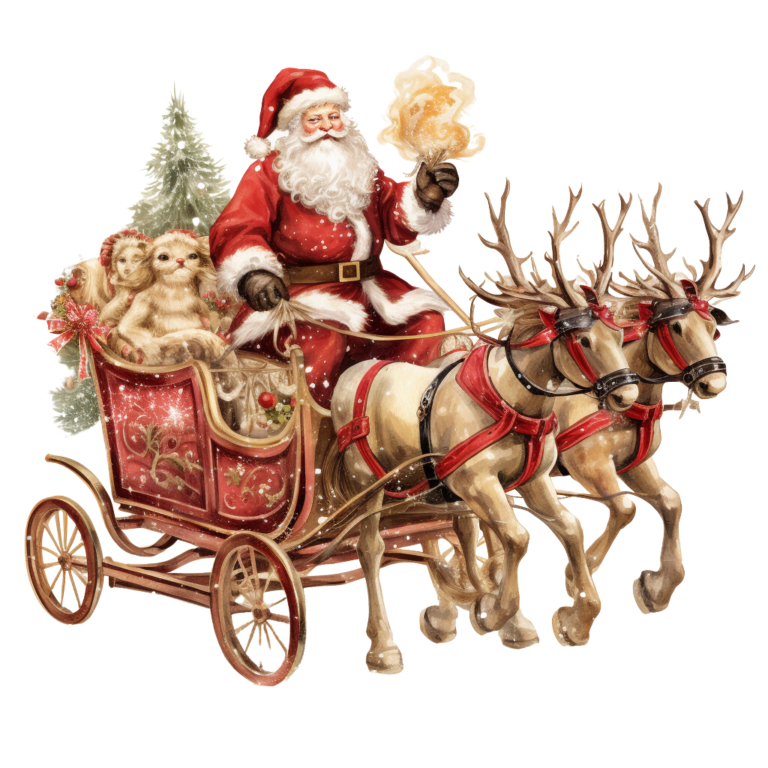 Christmas Sleigh Clipart - World of Printables