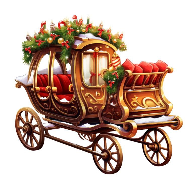 Christmas Sleigh Clipart - World of Printables