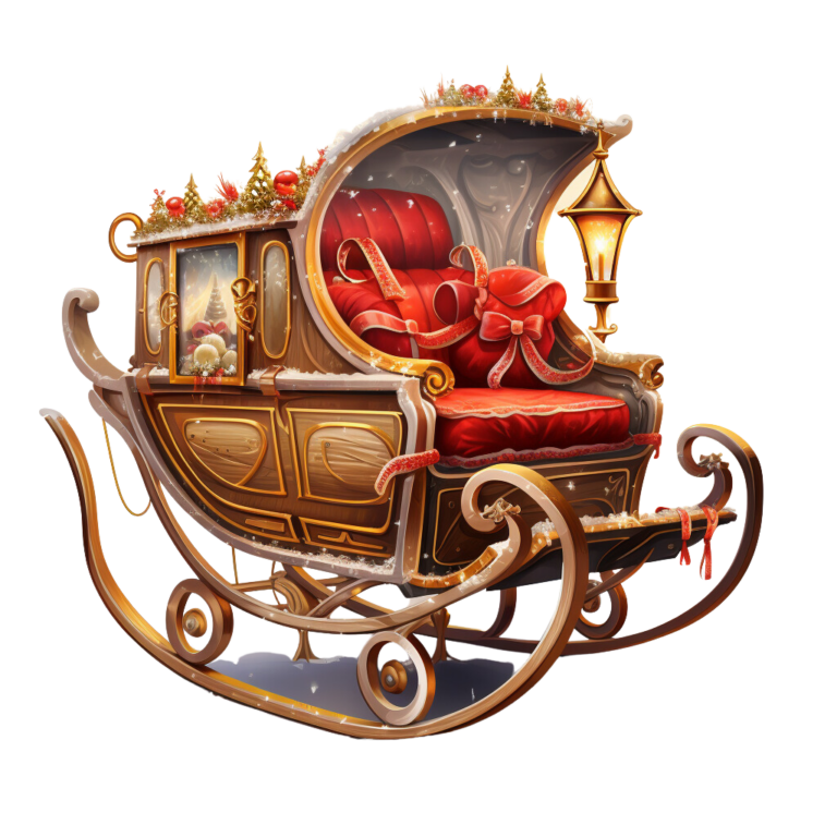 Christmas Sleigh Clipart - World of Printables