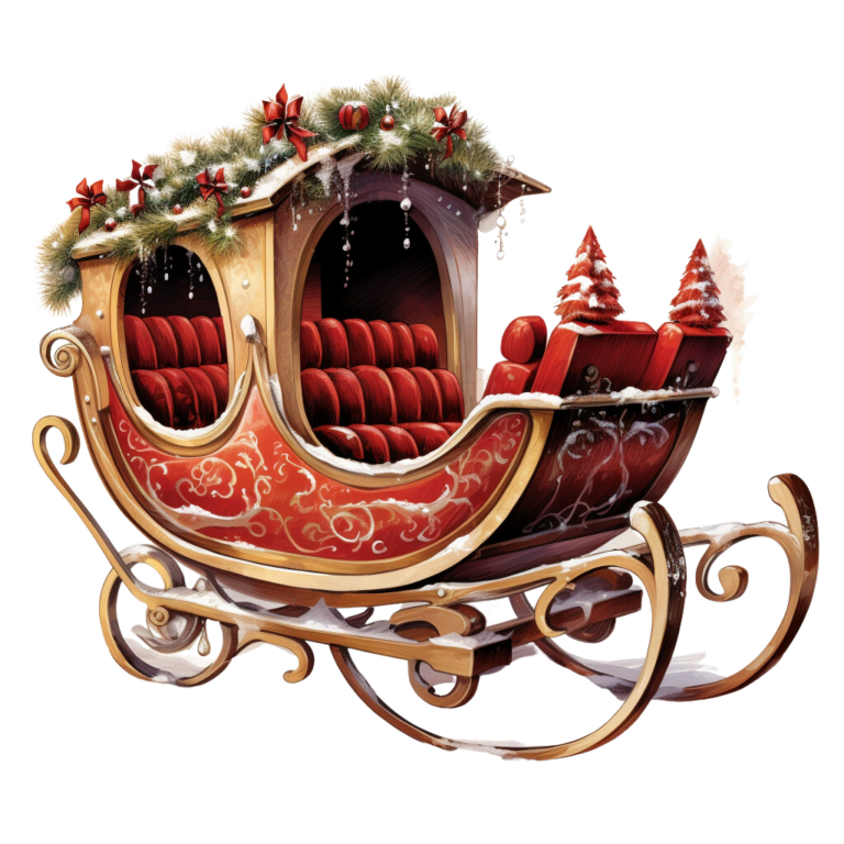 Christmas Sleigh Clipart - World of Printables