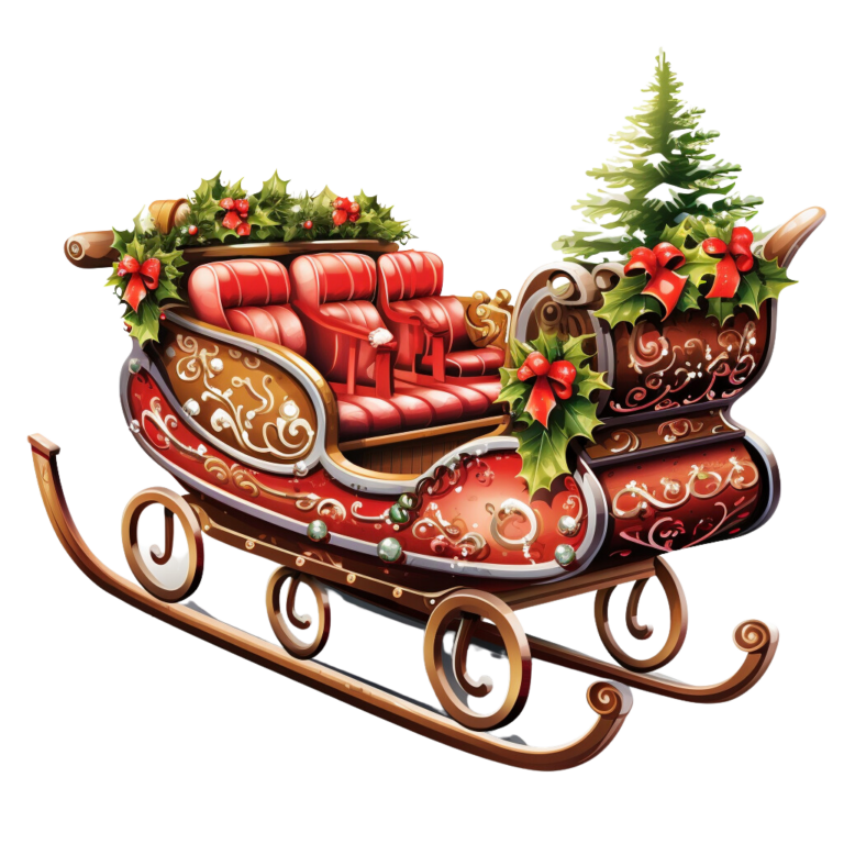 Christmas Sleigh Clipart - World of Printables