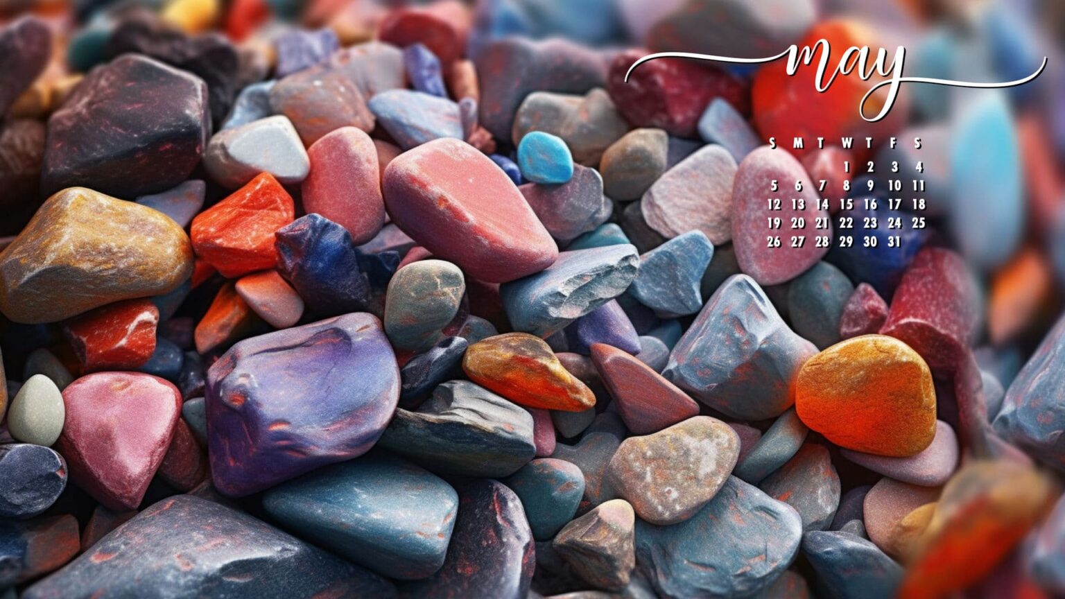 Free May 2024 Calendar Wallpaper