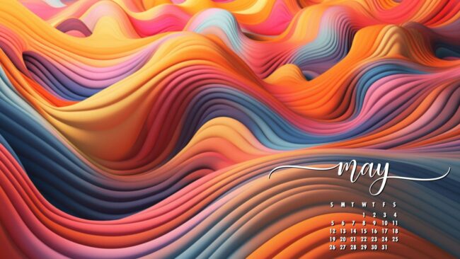 Free May 2024 Calendar Wallpaper