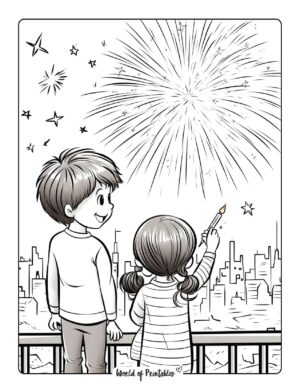 New Year Coloring Sheets - World of Printables