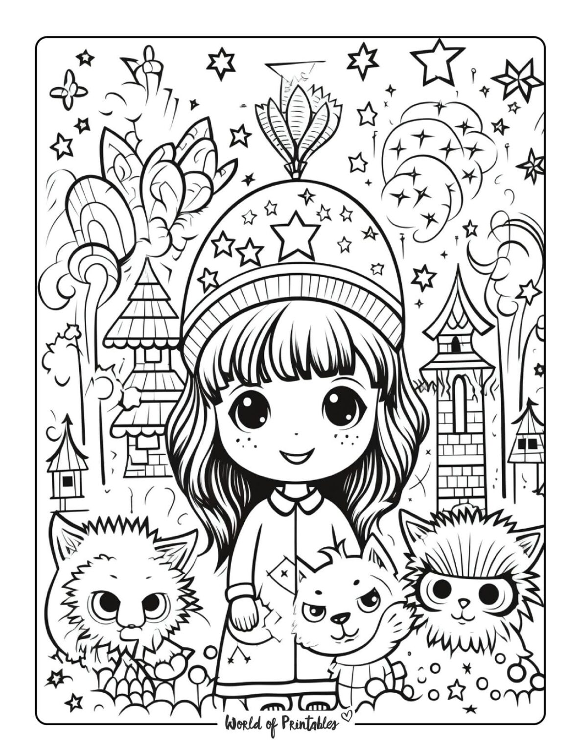 New Year Coloring Sheets - World of Printables