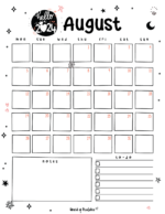 Free Printable August 2024 Planners