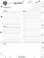 Free Printable August 2024 Planners