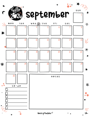 Free Printable September 2024 Planners - World of Printables
