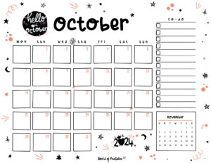 Free Printable October 2024 Planners - World of Printables
