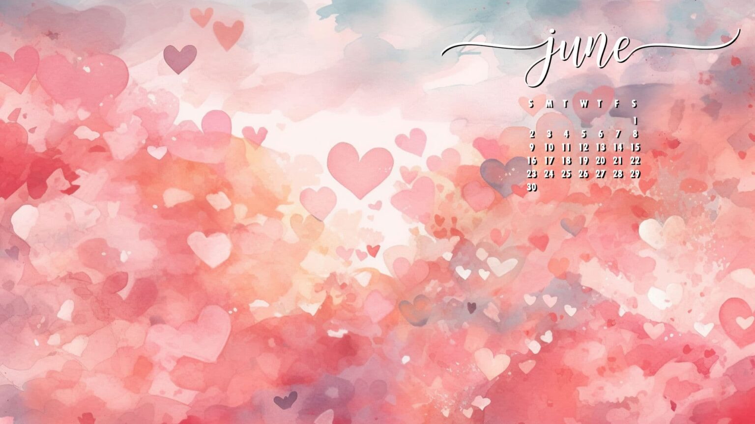 Free June 2024 Calendar Wallpaper