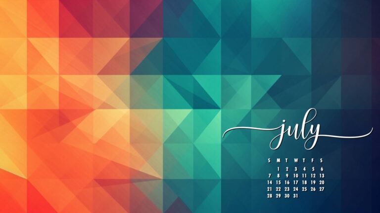 July Calendar Wallpaper - 80 Best Styles For Your Desktop Or Phone ...