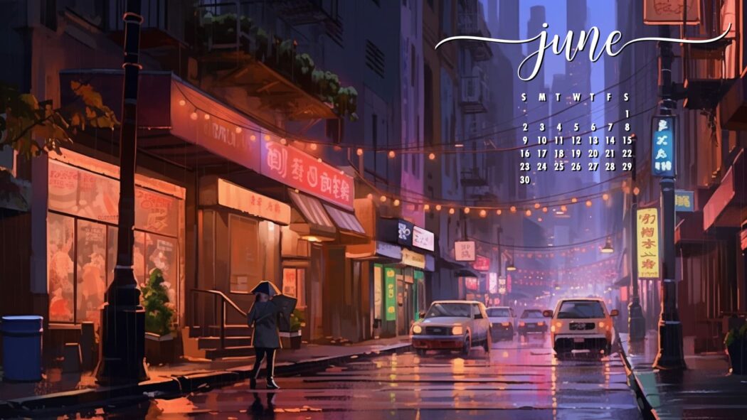 Free June 2024 Calendar Wallpaper