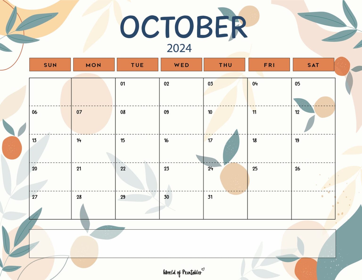 October 2024 Calendars | 100+ Styles - World of Printables