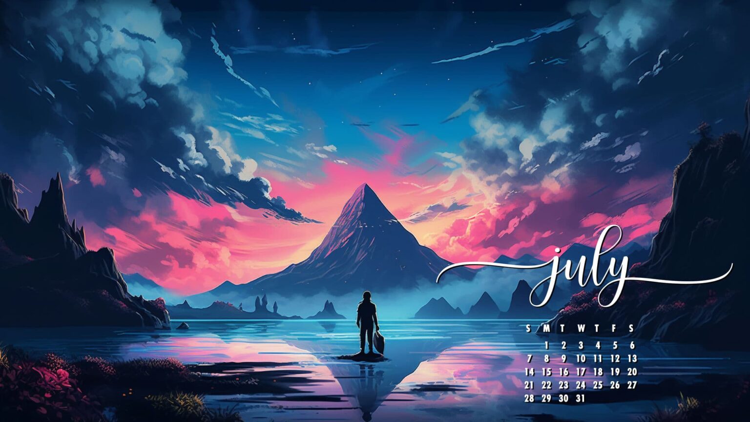 July Calendar Wallpaper - 80 Best Styles For Your Desktop Or Phone ...