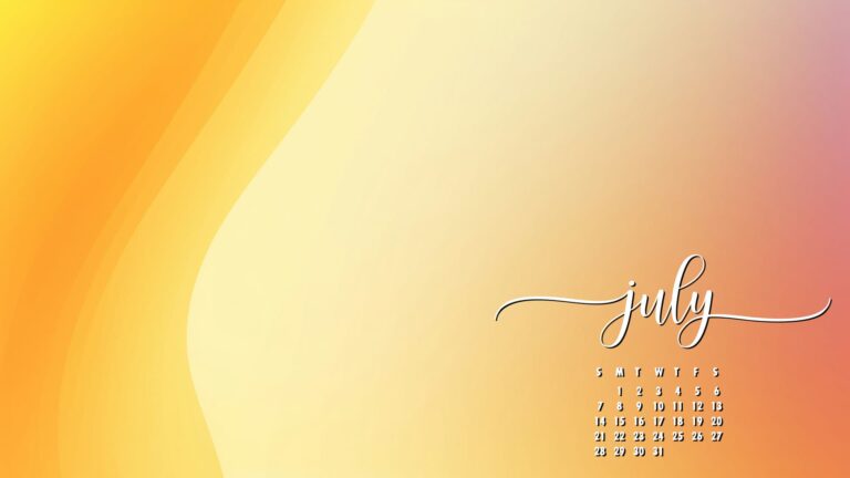 July Calendar Wallpaper - 80 Best Styles For Your Desktop Or Phone ...
