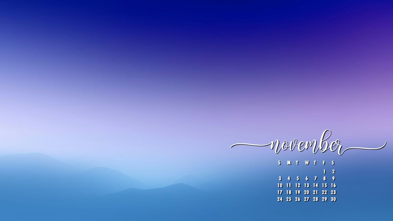 November Calendar Wallpaper | 100 Best Desktop & Phone Backgrounds