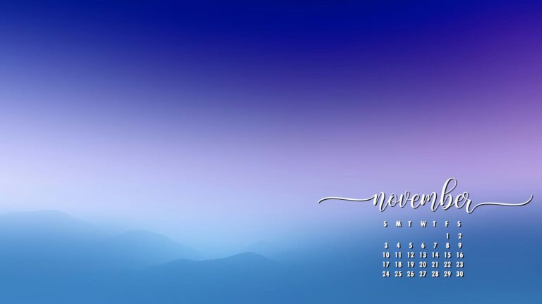 November Calendar Wallpaper | 100 Best Desktop & Phone Backgrounds