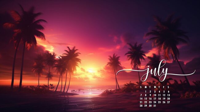 July Calendar Wallpaper - 80 Best Styles For Your Desktop Or Phone ...
