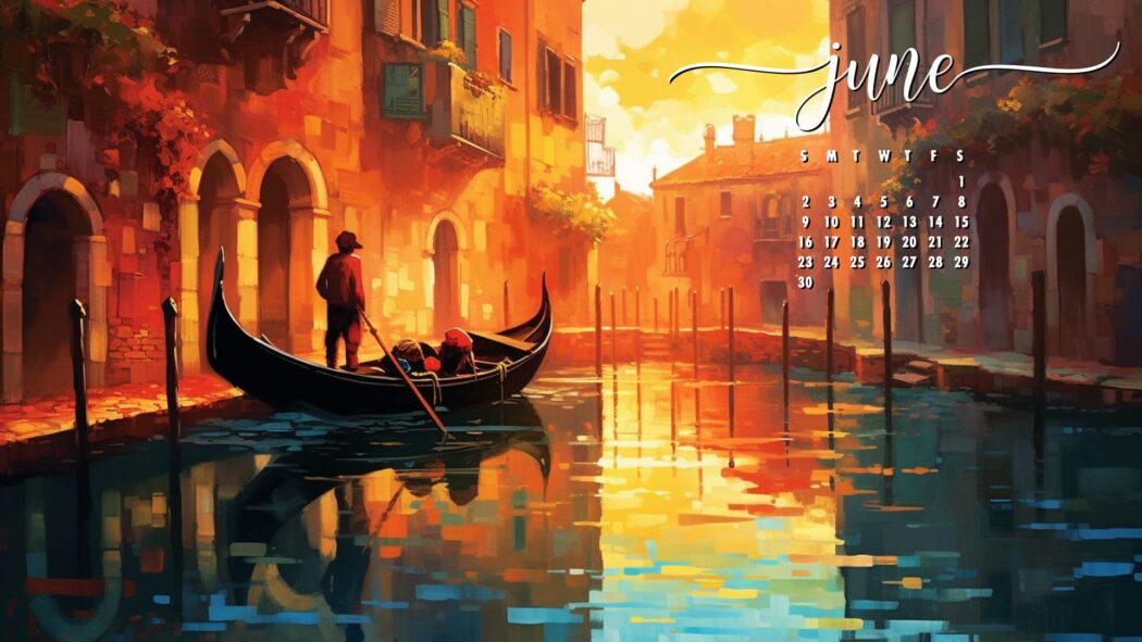 Free June 2024 Calendar Wallpaper