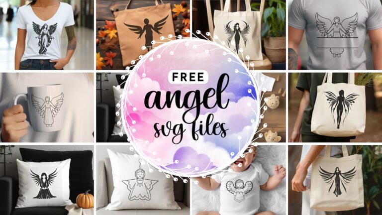 15 Free Angel SVG Files - World of Printables