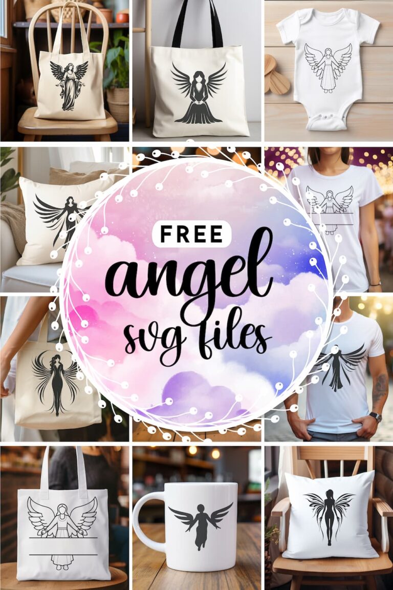 15 Free Angel SVG Files - World of Printables