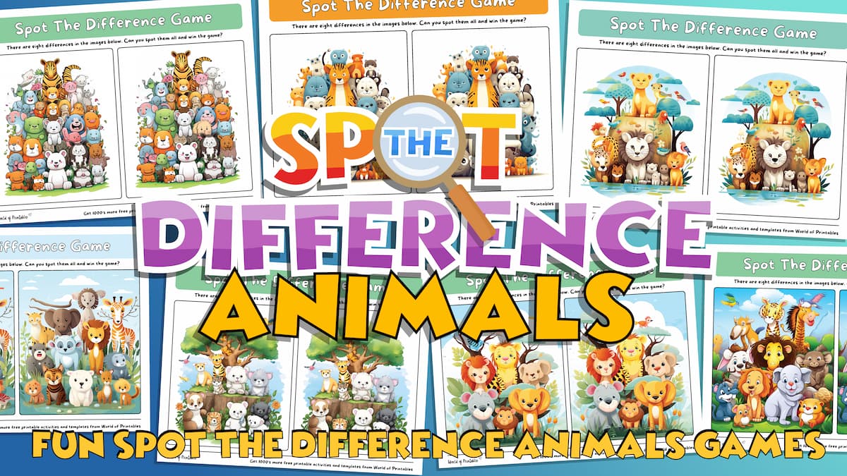 Spot The Difference Animals