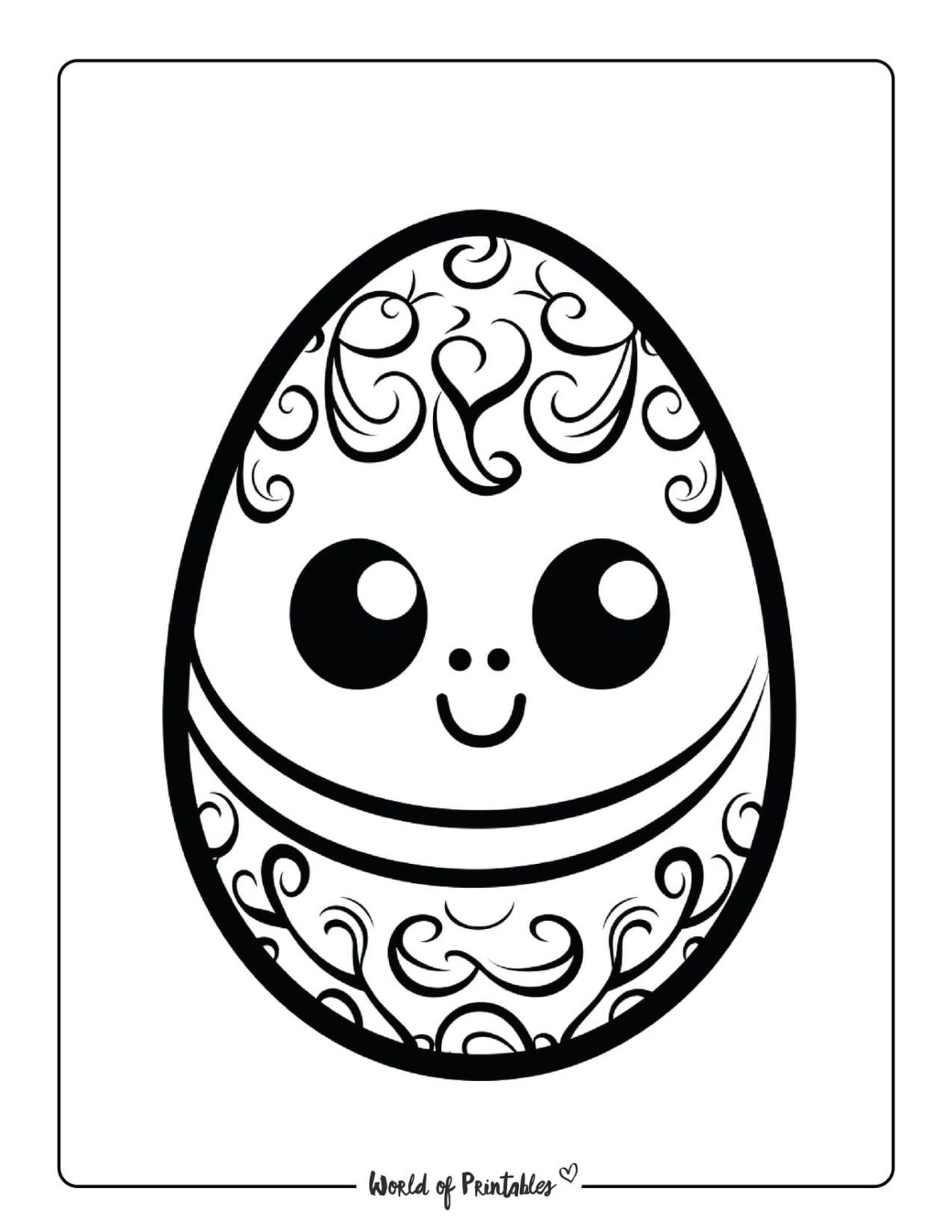 Easter Egg Coloring Pages - World of Printables