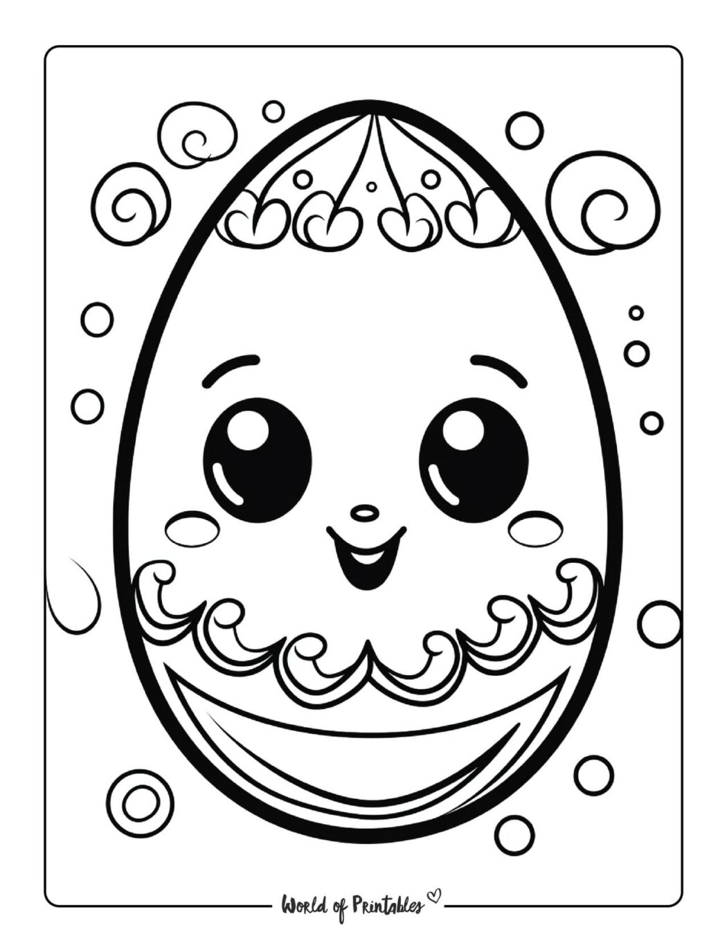 Easter Egg Coloring Pages - World of Printables