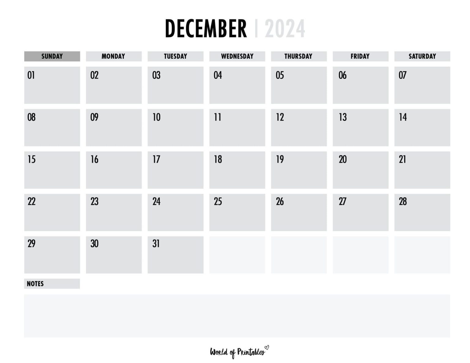 December 2024 Calendars | 100+ Styles - World of Printables
